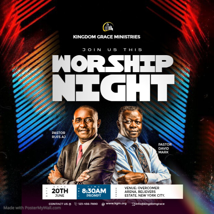 Copy of Black Professional Church Design Flyer Instagram Post ...