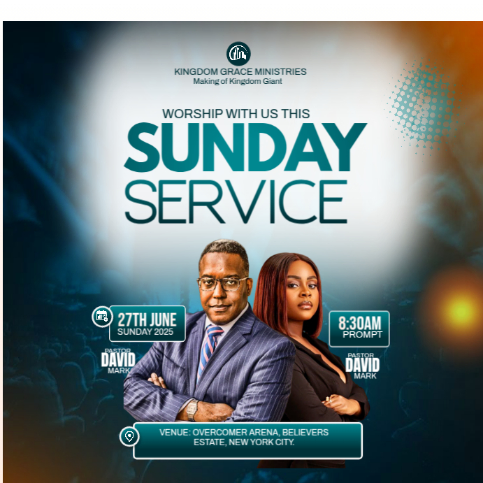 Copy of Black Professional Church Design Flyer Instagram Post ...