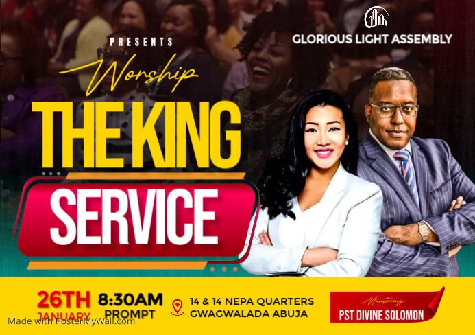 Black Professional Church Flyer A5 Template | PosterMyWall