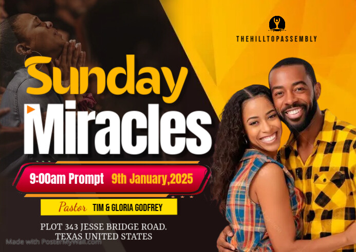 Copy of Black Professional Church Flyer A6 | PosterMyWall