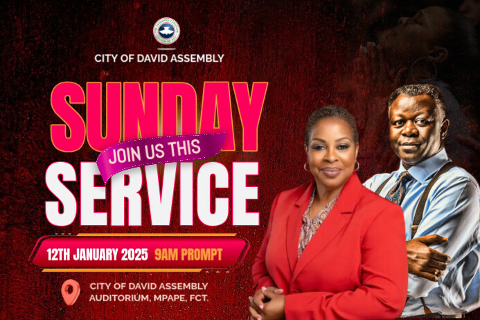Copy of Black Professional Church Flyer Poster | PosterMyWall