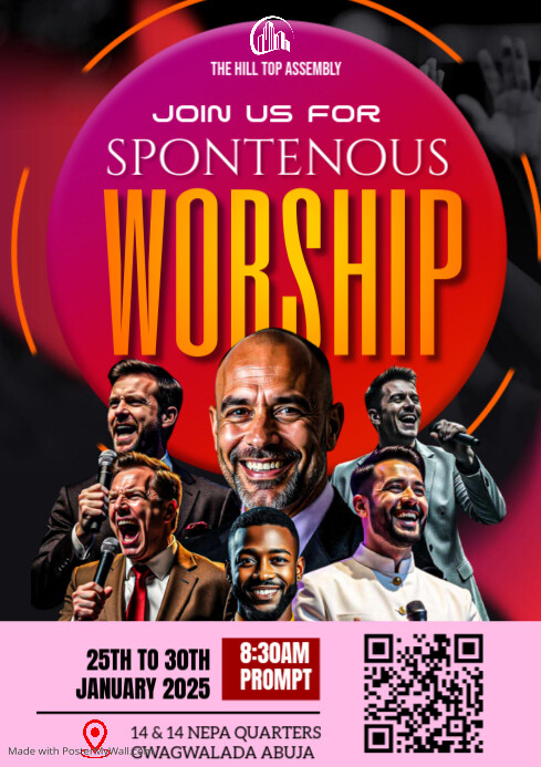 Black Professional Church Flyers A4 Template | PosterMyWall