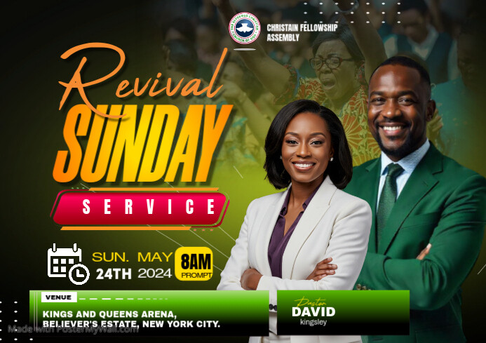 Black Professional Church Flyers A4 Template | PosterMyWall