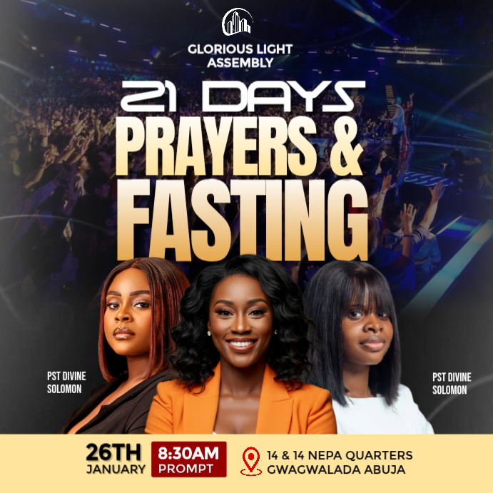 Black Professional Church Flyers Instagram Post Template | PosterMyWall