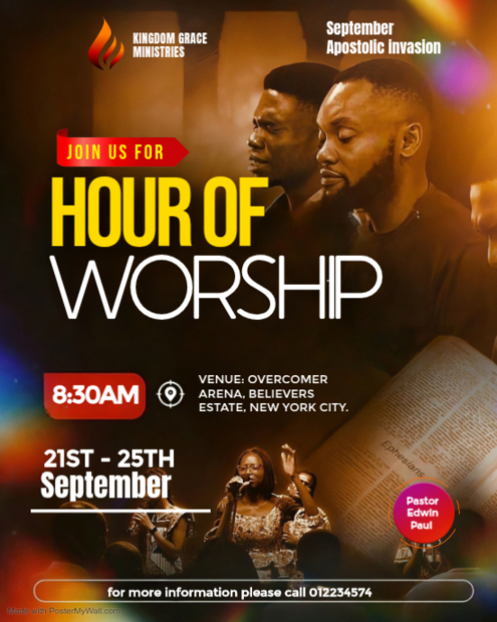 Black Professional Church Flyers Instagram Portrait Template | PosterMyWall