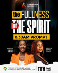 Black Professional Church Flyers Instagram Portrait Template | PosterMyWall