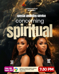 Black Professional Church Flyers Instagram Portrait Template | PosterMyWall