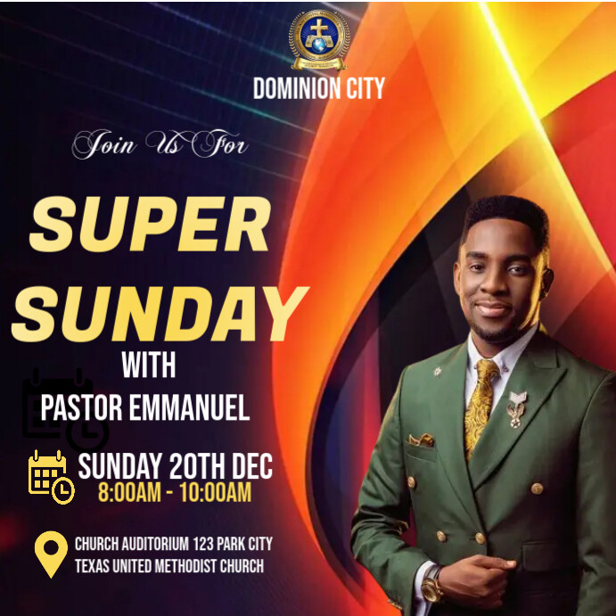 Black Professional Church Instagram Post Template | PosterMyWall