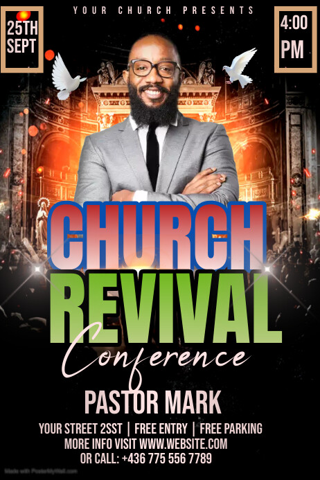Copy of Black Professional Church Poster | PosterMyWall