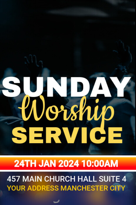 Copy of Black Professional Church Poster | PosterMyWall