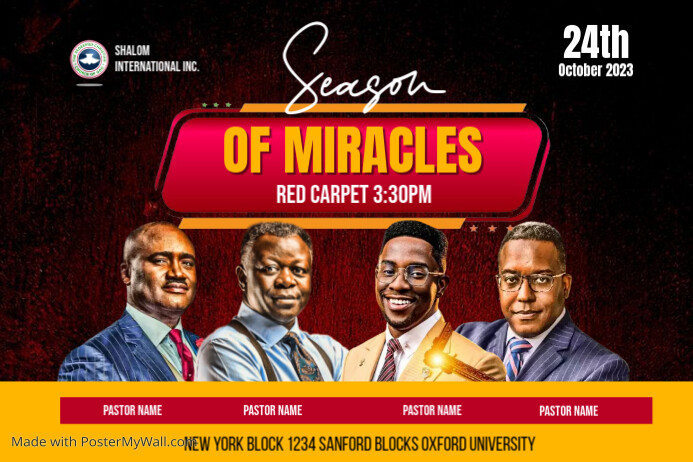 Black Professional Church Poster Template | PosterMyWall