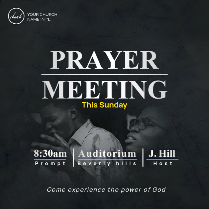 Copy of Black Professional Church Service Instagram Post | PosterMyWall