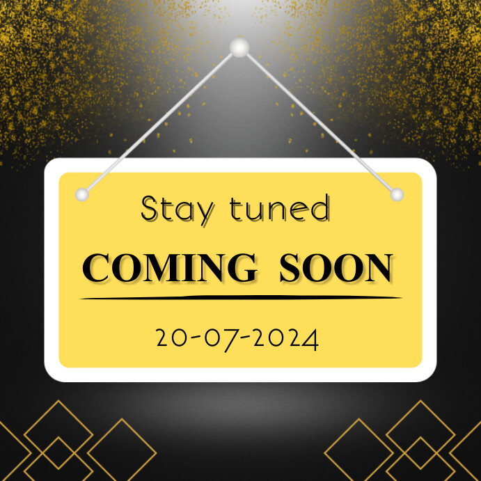 Black Professional Coming Soon Instagram Pos Template | PosterMyWall