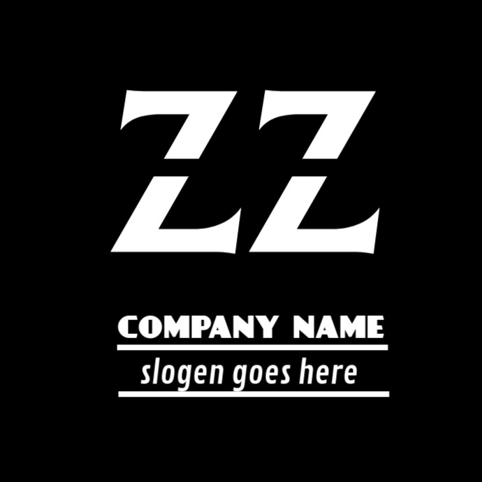 Black Professional Company Logo Logo Template | PosterMyWall