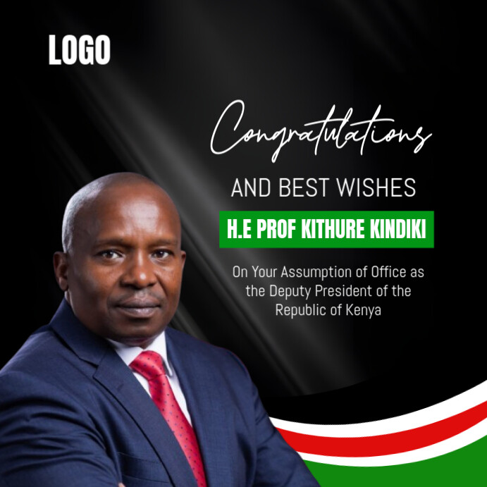 Black Professional Congratulations Corporate Poster Instagram Post ...