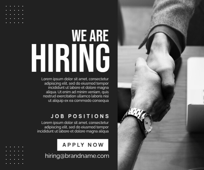 Plantilla de Black Professional Corporate Business Medium Rectangle ...