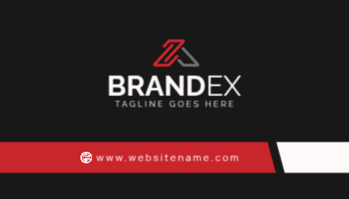 Black Professional Corporate Company Business Card Template | PosterMyWall