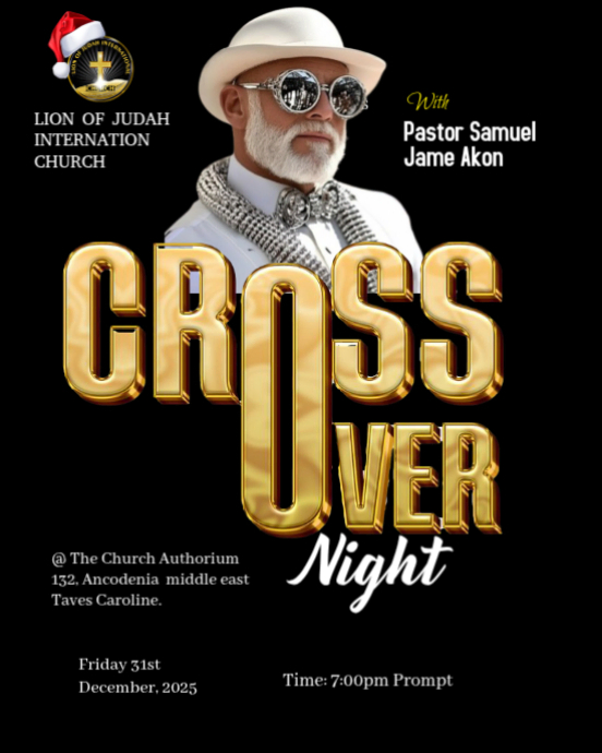 Plantilla de Black Professional Cross Over Night 2025 Instagram ...