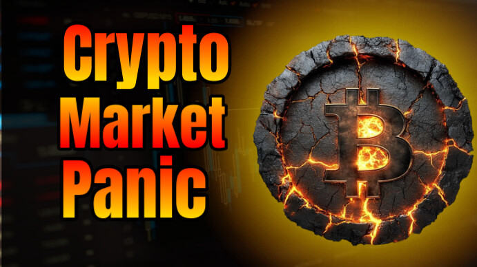 Black Professional Crypto Youtube Thumbnail Template | PosterMyWall