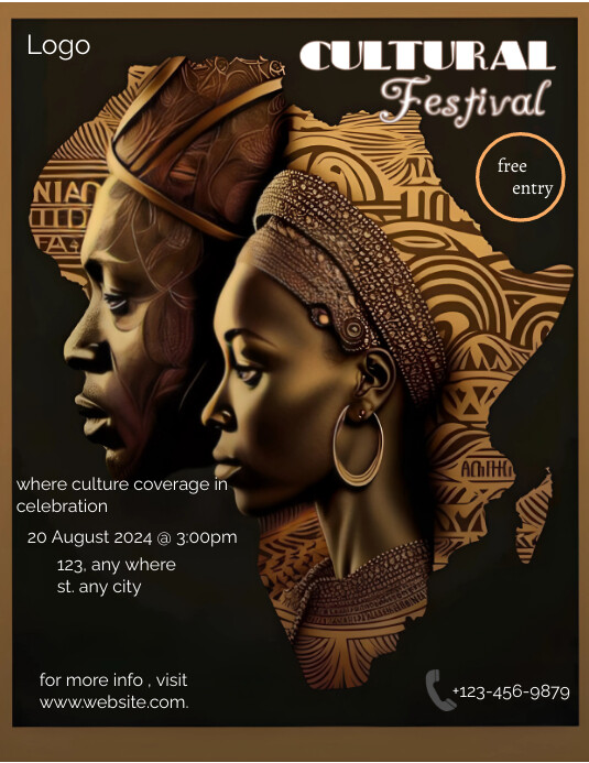 Black Professional Cultural Festival Flyer (u Template | PosterMyWall