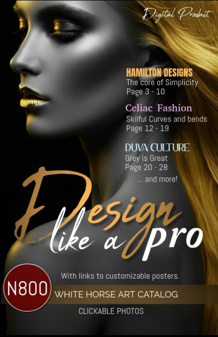 Black Professional Digital Magazine Cover Tabloid Template | PosterMyWall