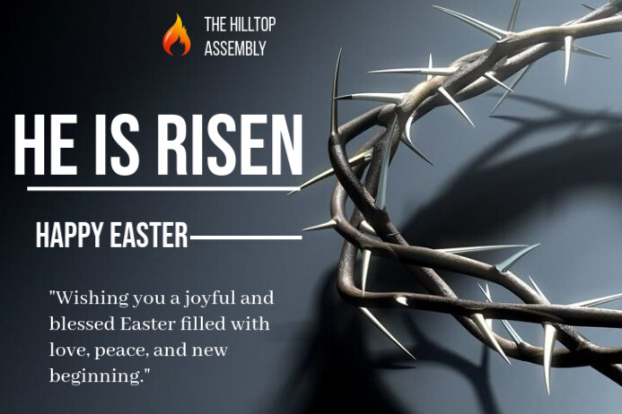 Black Professional Easter Poster Template | PosterMyWall