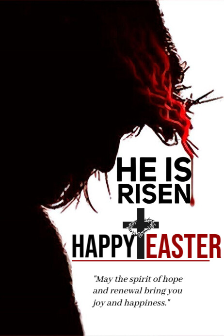 Black Professional Easter Poster Template | PosterMyWall