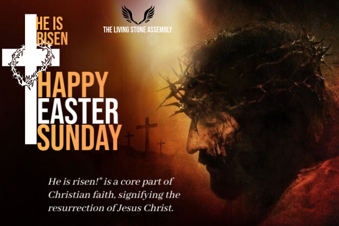 Black Professional Easter Poster Template | PosterMyWall