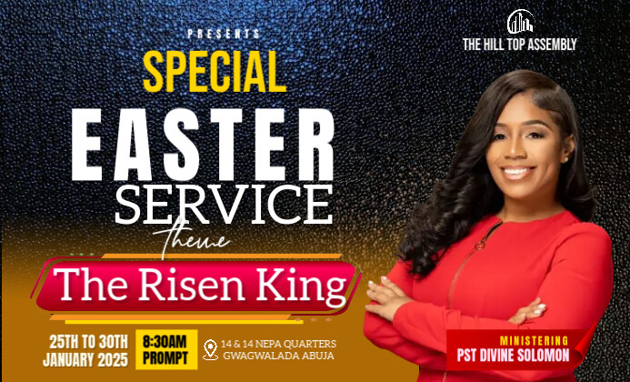 Black Professional Easter Us Legal Template | PosterMyWall