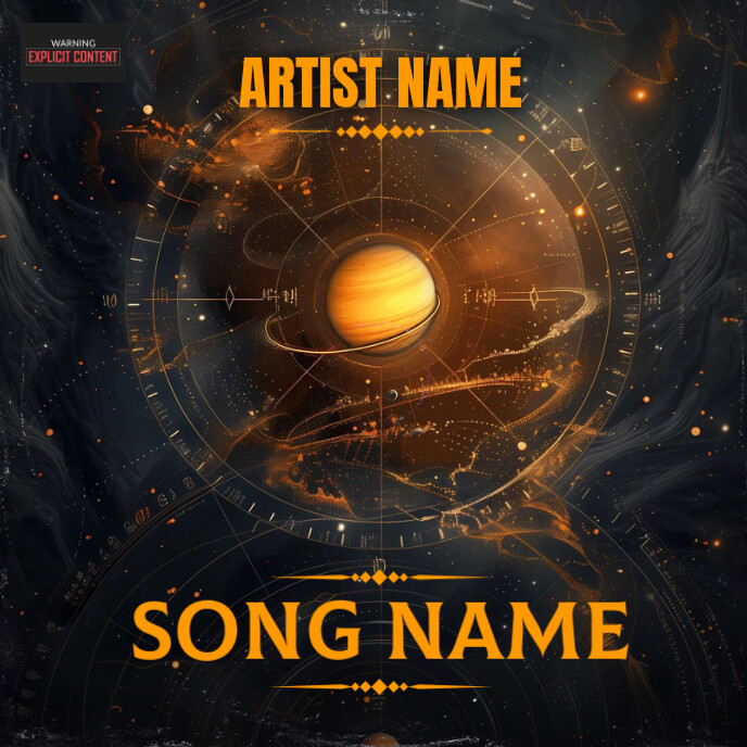Black Professional Eclipse Album Cover Template | PosterMyWall