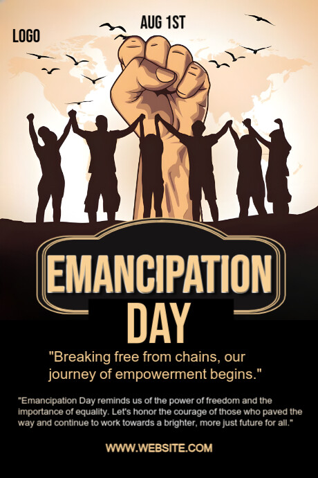 Black Professional Emancipation Day Poster Template | PosterMyWall