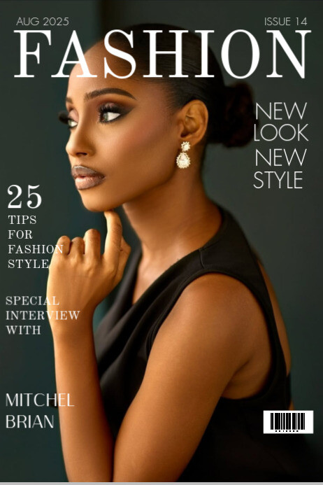 Copy of Black Professional Fashion Magazine Cover Poster | PosterMyWall