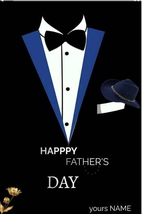 Black Professional Father's Day Flyer Poster Template | PosterMyWall