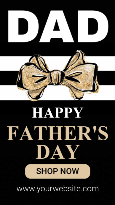 Black Professional Fathers Day Dad Instagram Story Template | PosterMyWall