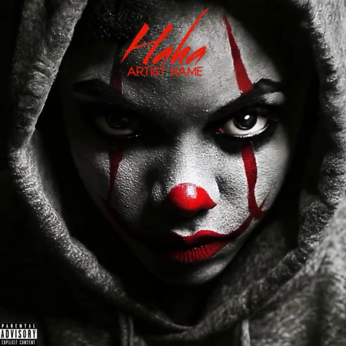 Black Professional Female Clown Rap Hip Hop R&b Trap Album Cover ...