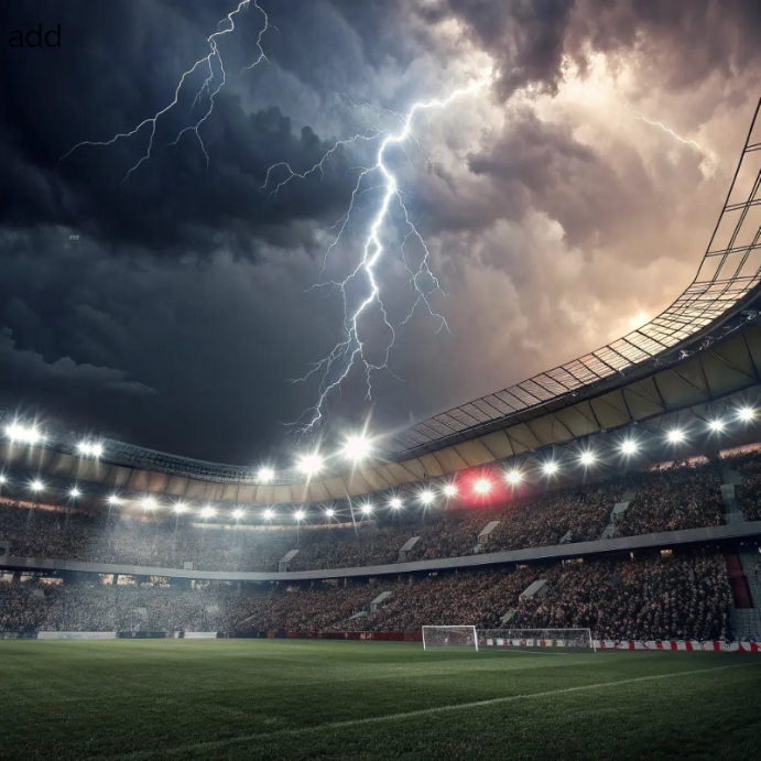 Modèle Black Professional Football Field Under Starry Sky Instagram ...