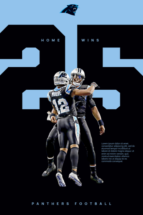 Modèle Black Professional Football Game Week Poster | PosterMyWall