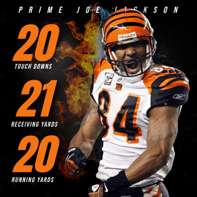 Copy of Black Professional Football Gameday Instagram Post | PosterMyWall