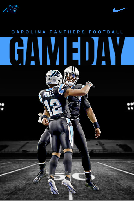 Copy of Black Professional Football Gameday Poster | PosterMyWall