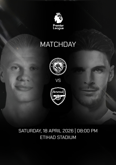 Copy of Black Professional Football Matchday A4 | PosterMyWall