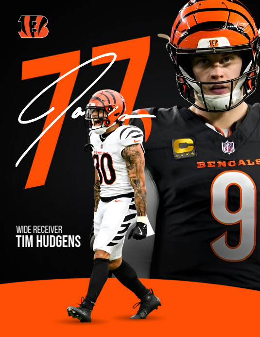 Copy of Black Professional Football Player Signing Flyer (us Letter ...