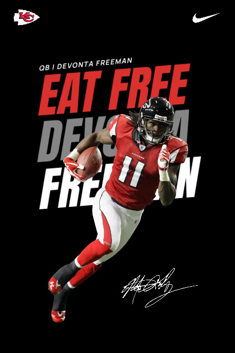 Black Professional Football Poster Template | PosterMyWall