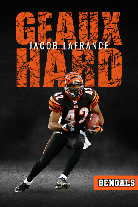 Copy of Black Professional Football Poster | PosterMyWall