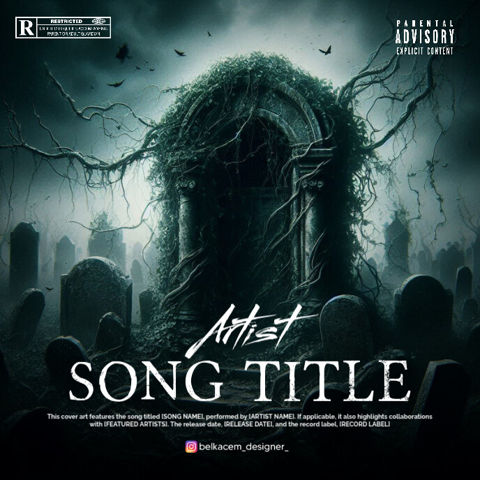 Copy of Black Professional Forest Album Cover | PosterMyWall