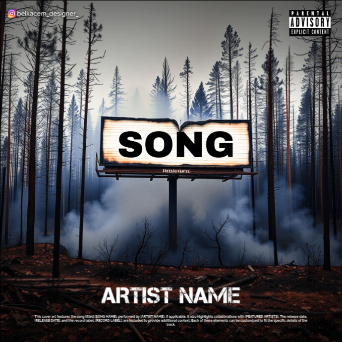 Copy of Black Professional Forest Album Cover | PosterMyWall