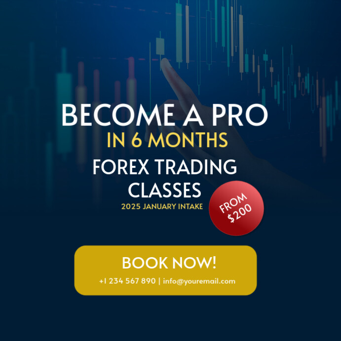 Black Professional Forex Trading Classes Instagram Post Template | PosterMyWall