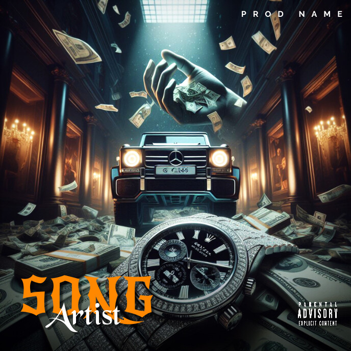 Black Professional G Class Album Cover Template | PosterMyWall