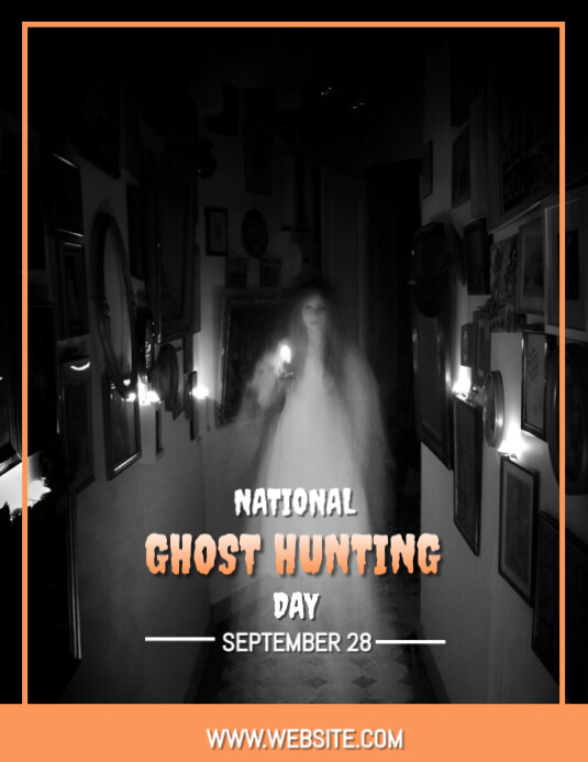 Black Professional Ghost Hunting Day Flyer ( Template | PosterMyWall