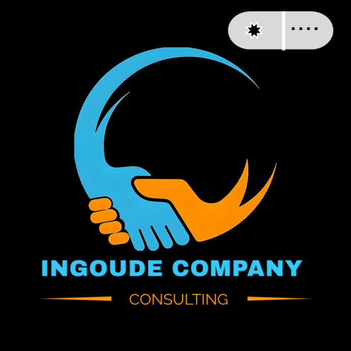 Copy of Black Professional gold ingoude construction Logo | PosterMyWall