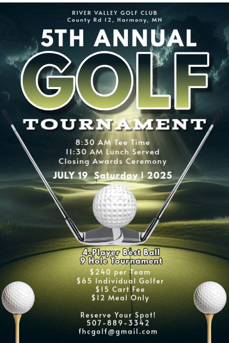 Black Golf Tournament Posters Template | PosterMyWall